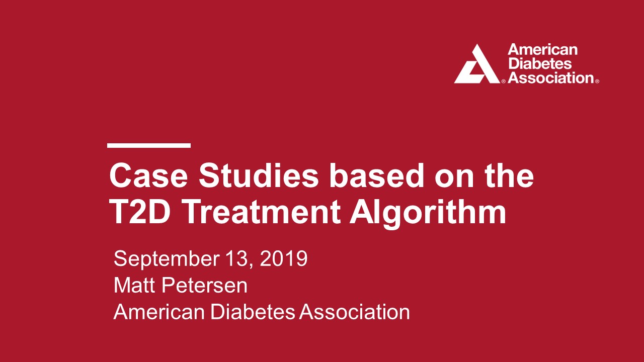 FEND: 24th Annual Conference - Petersen, M. Implementing ADA/EASD ...